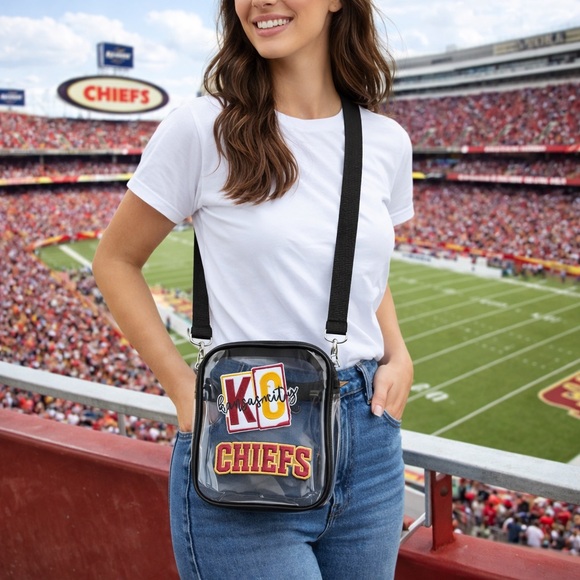 Bags | Clear Kc Chiefs Stadium Bag | Poshmark
